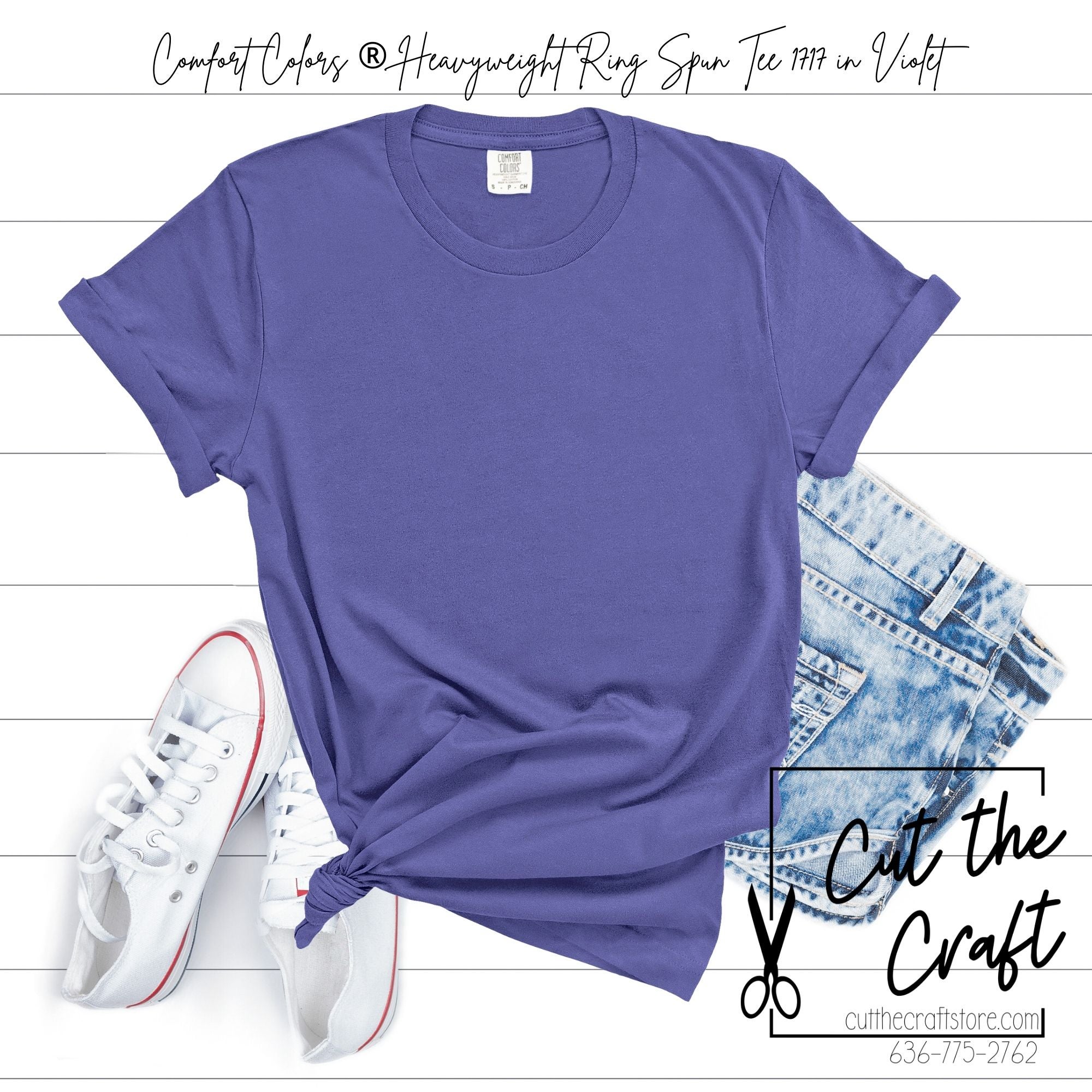 Comfort Colors ® Heavyweight Ring Spun Tee 1717 | Cut The Craft LLC